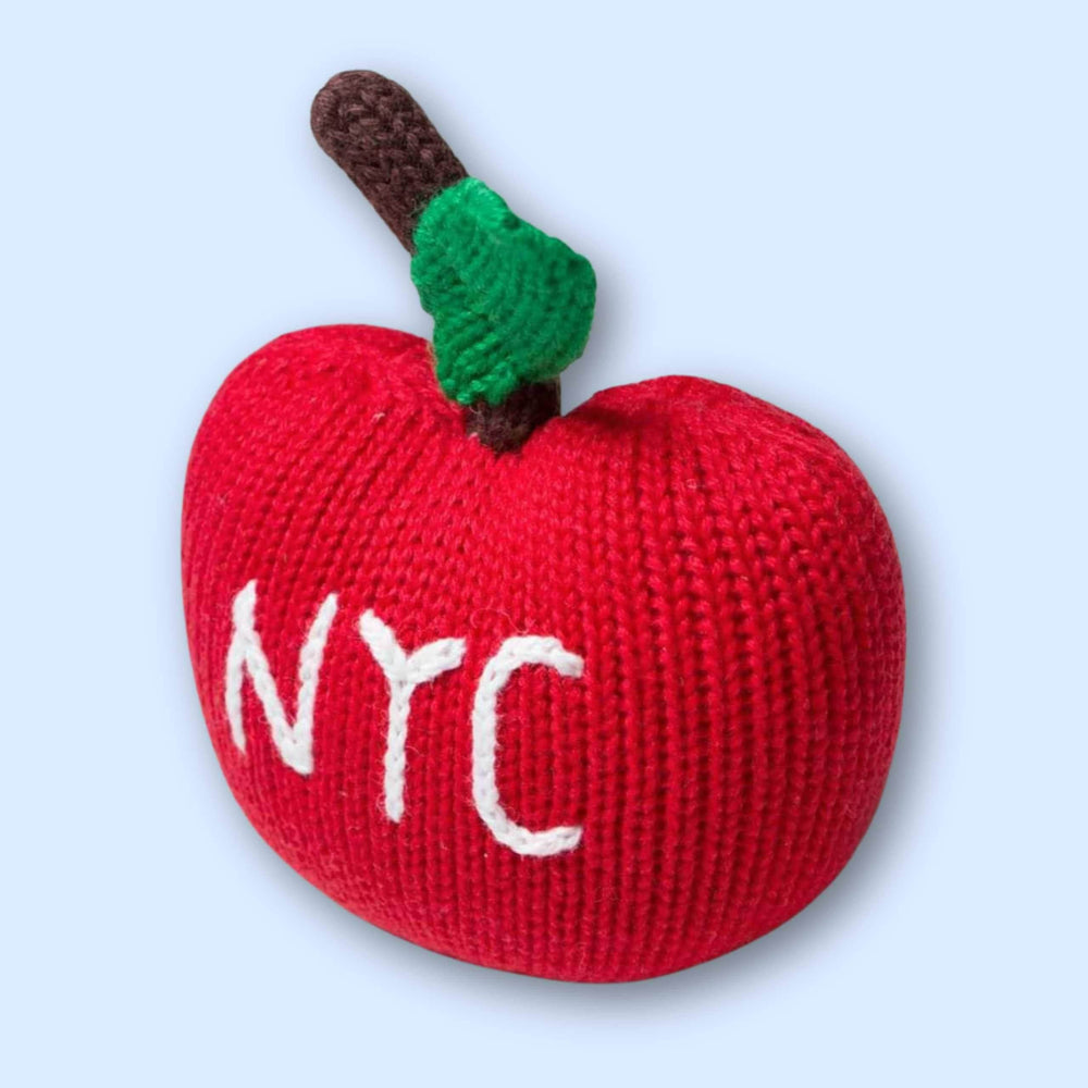 NYC Apple Rattle – Organic Baby Toy | Estella