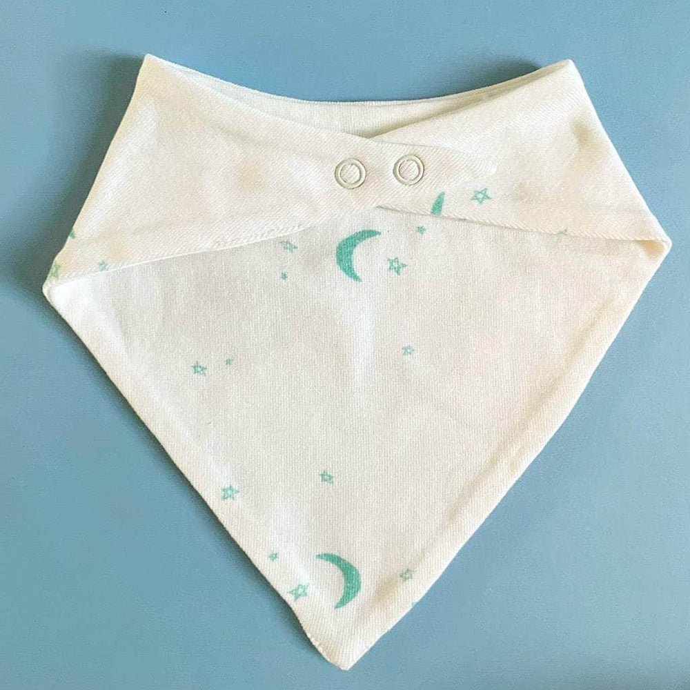 Baby Kerchief Bib-Moon and Stars